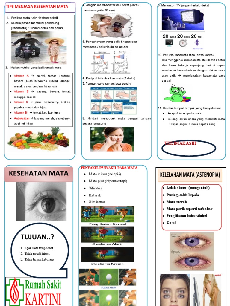 Leaflet Kesehatan Mata | PDF