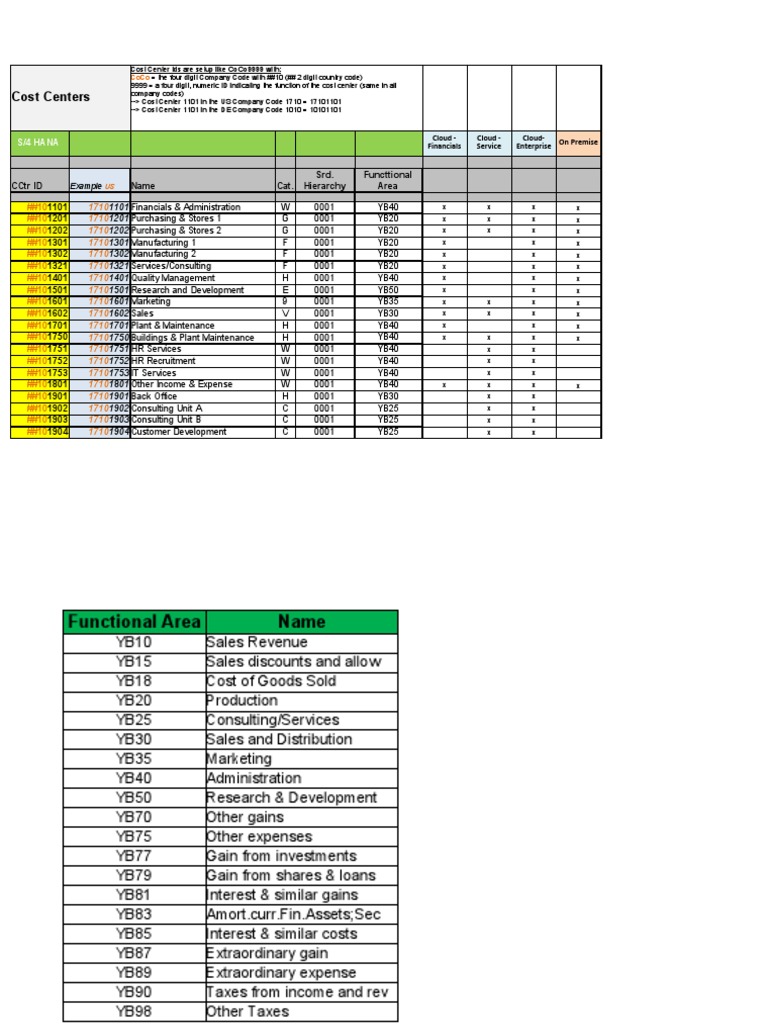 BP Op Entpr S4hana2021 08 Co Master Data en XX | PDF | Depreciation ...