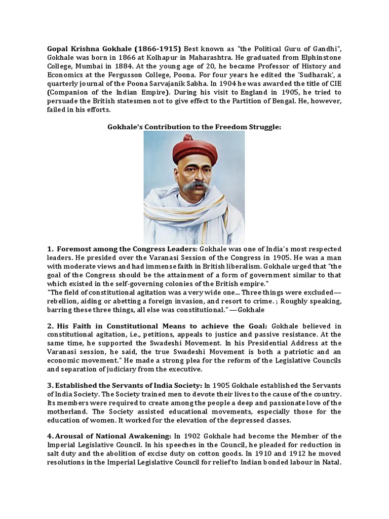 Gopal Krishan Gokhale Pdf British Raj