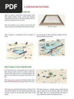 Fish Pond Construction | PDF | Pond | Drainage