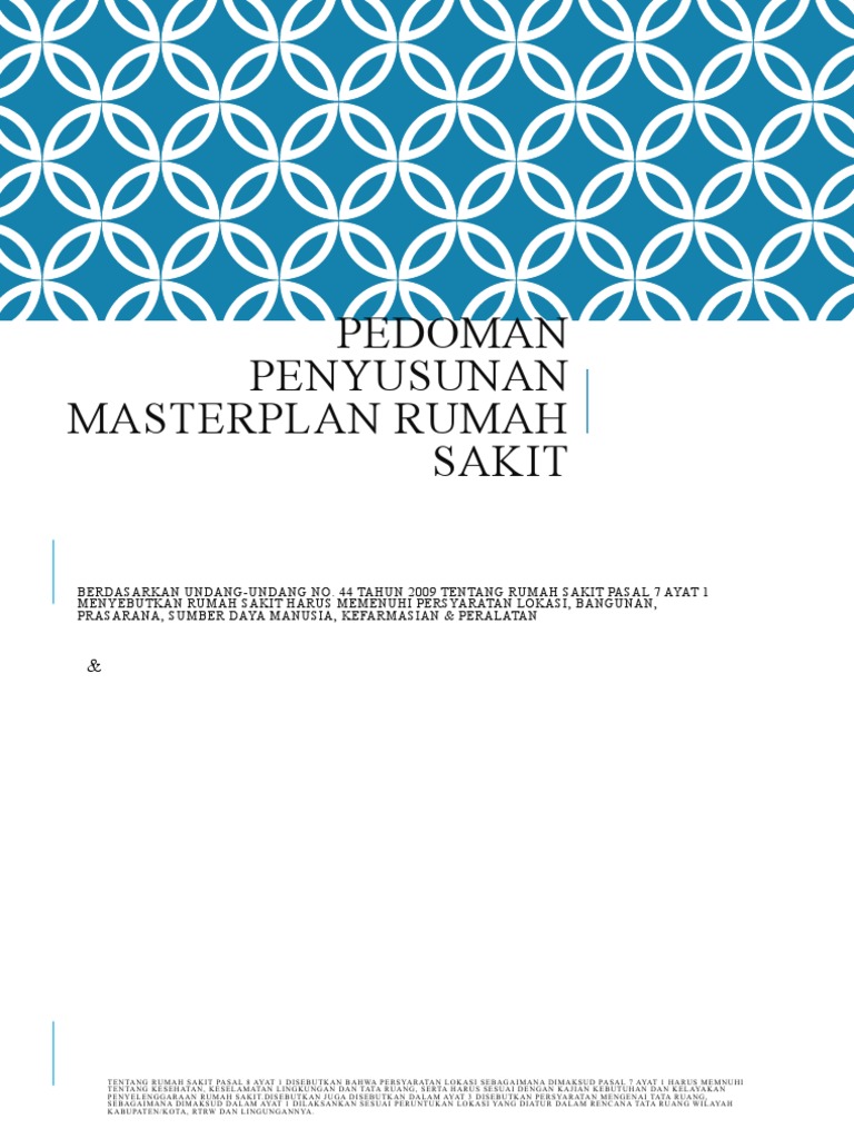 Pedoman Penyusunan Masterplan Rumah Sakit | PDF | Karier & Perkembangan