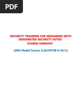 SDSD Training for Seafarers Overview | PDF | Piracy | Water Transport
