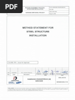 Steel Structures Installation Procedure and Method Statement | PDF ...
