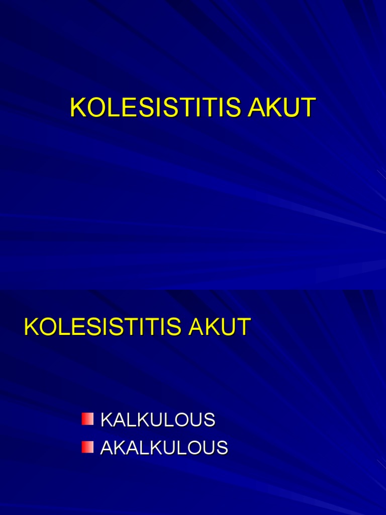 Kolesistitis Akut | PDF