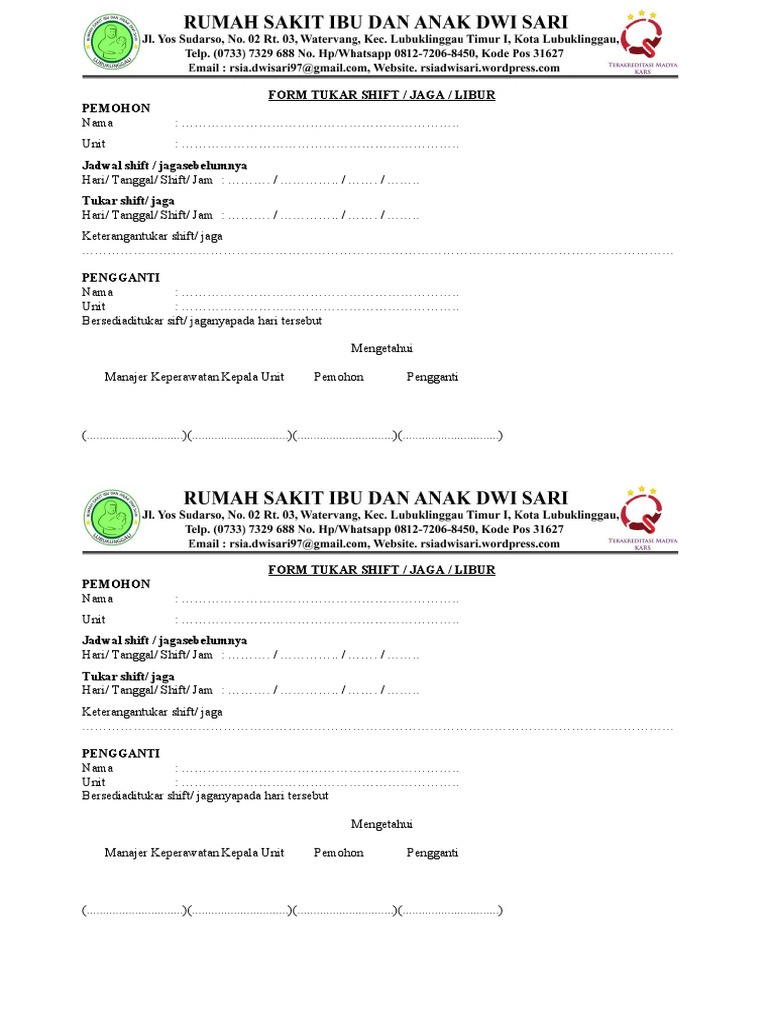 Form Tukar Sift | PDF