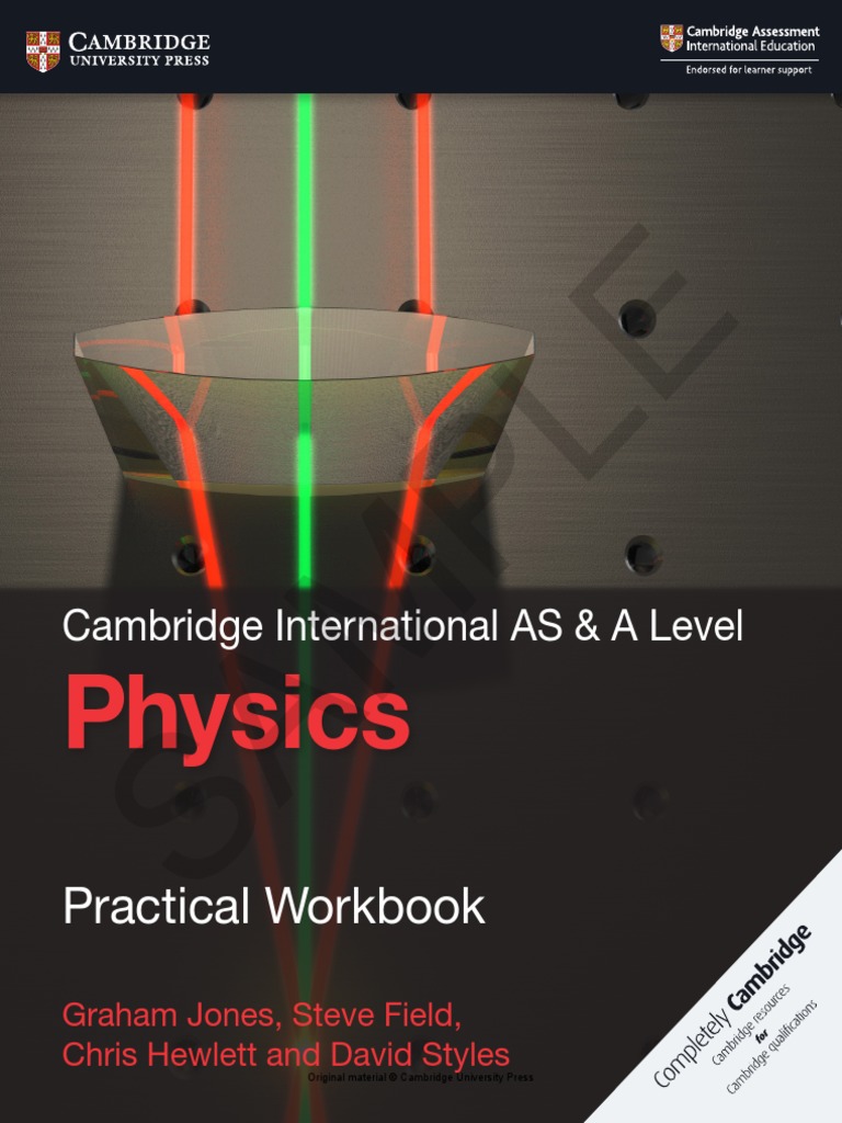 Cambridge International As & A Level Physics Practical Workbook Sample ...
