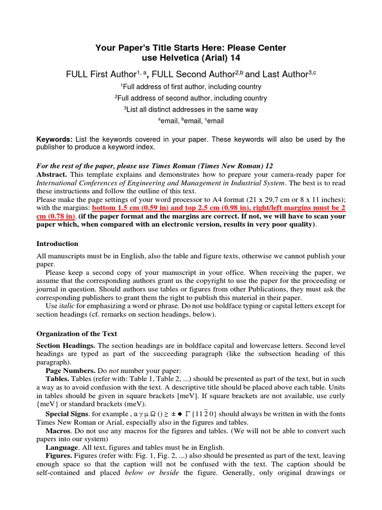 Author Instructions 1 Atlantis Template | PDF | Bracket | Printing