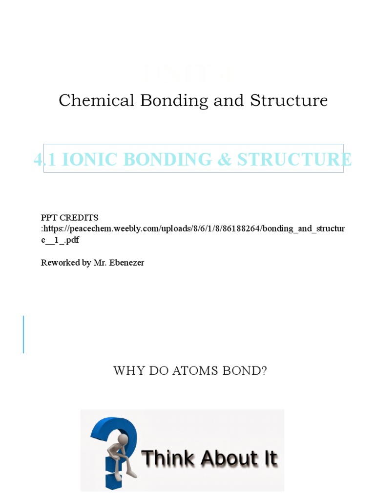 Ionic Bonding and Structure Explained | PDF | Ion | Ionic Bonding