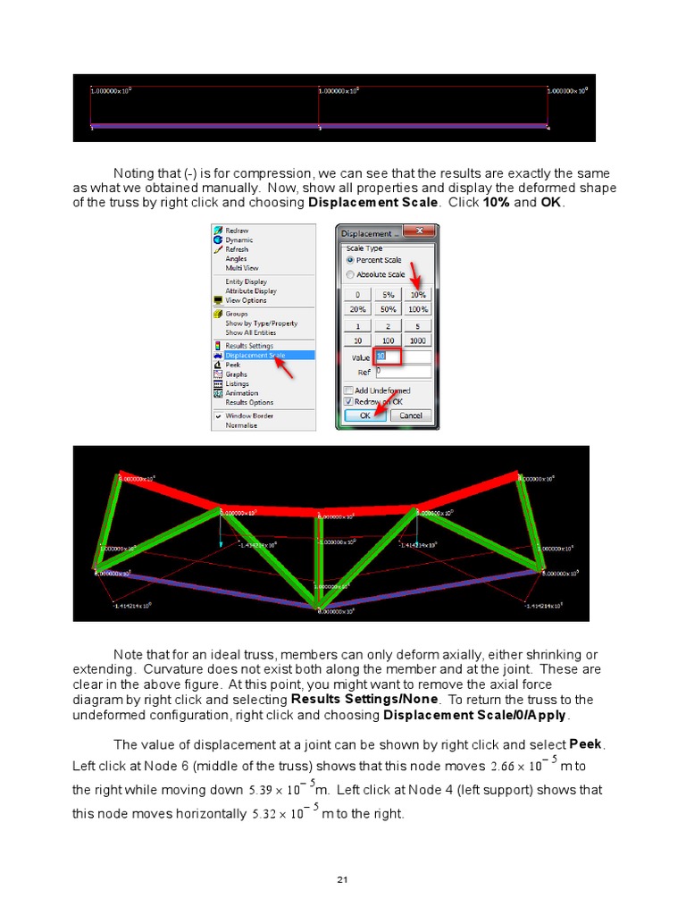 2D Linear Static Analysis of Truss Structures-Part 05 | PDF | Truss ...