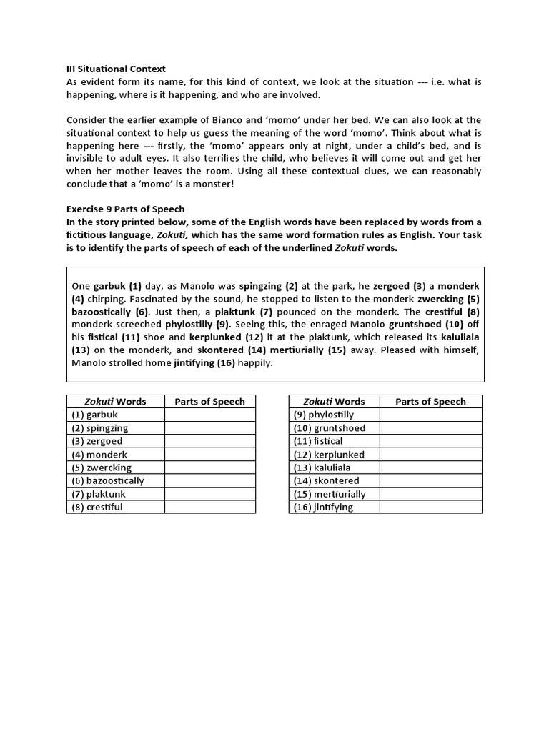 III Situational Context | PDF