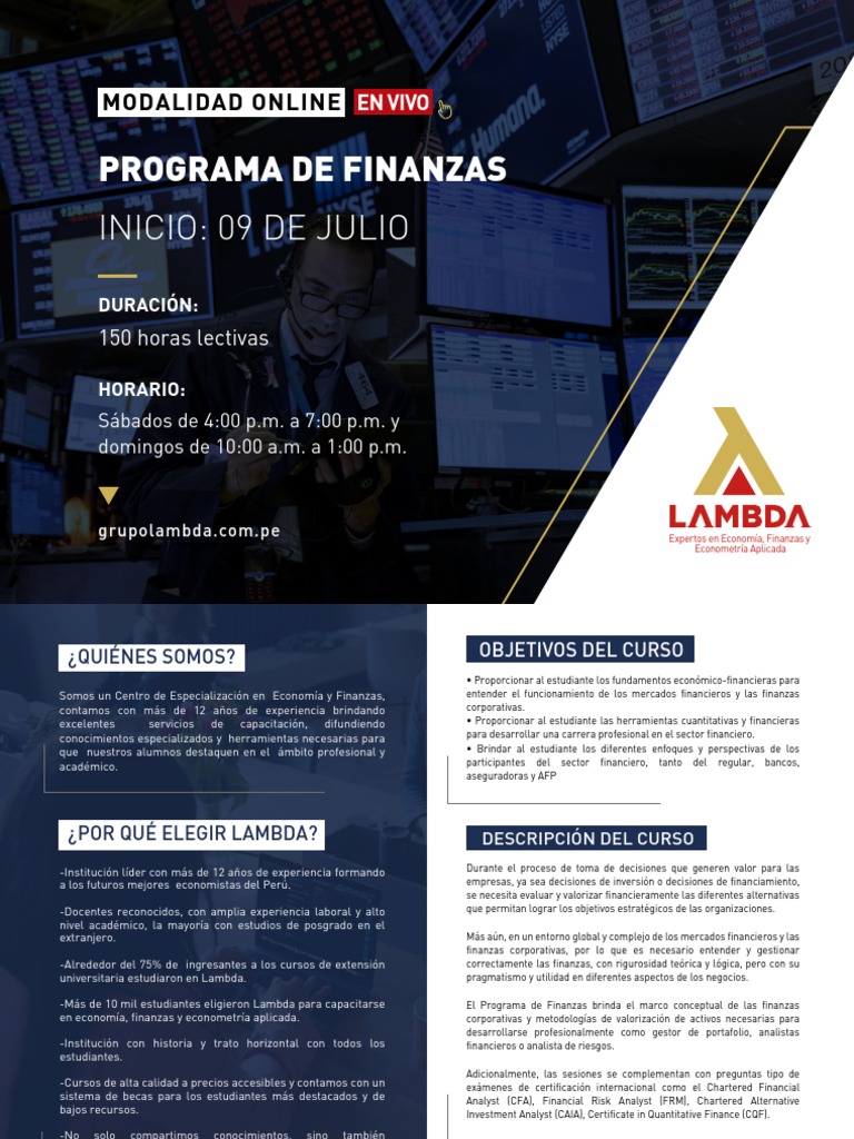 Brochure - Programa de Finanzas - Junio 2022 | PDF | Tarjeta de débito ...