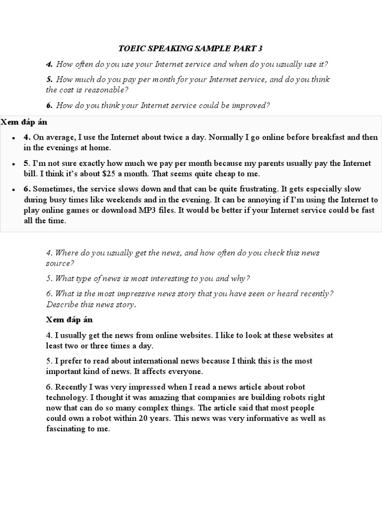 Toeic Speaking Topics Pdf Harry Potter Physical Education