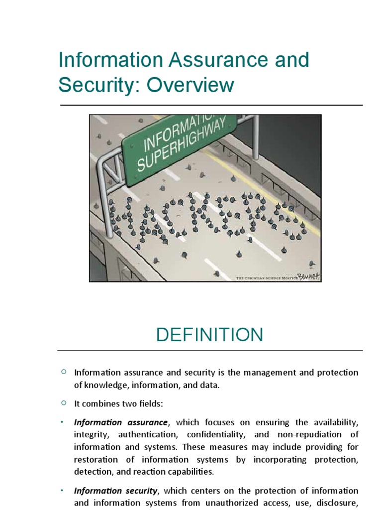 Information Assurance and Security: Overview | PDF | Information ...