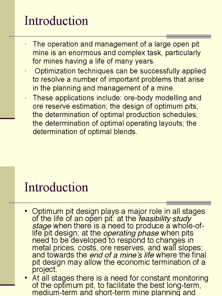 Ultimate Pit Design | PDF | Mining | Mathematical Optimization