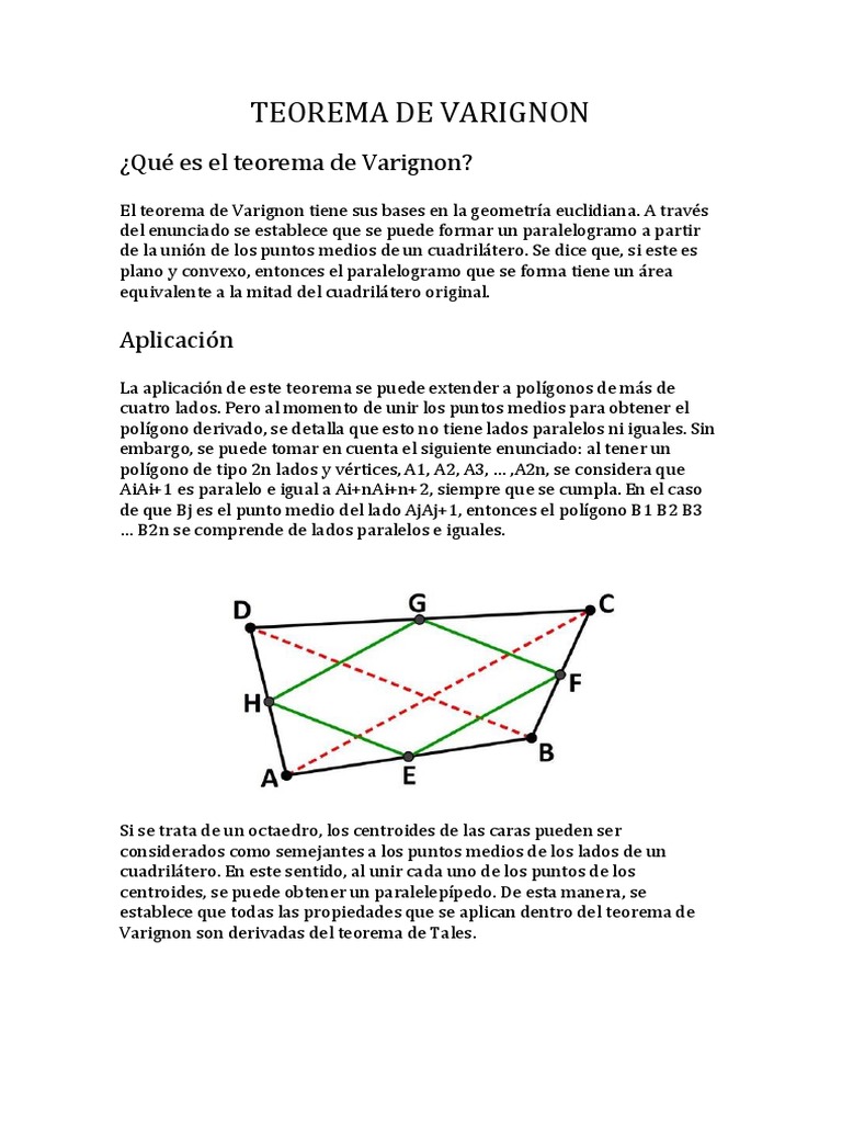 Teorema de Varignon | PDF | Fuerza | Vector Euclidiano