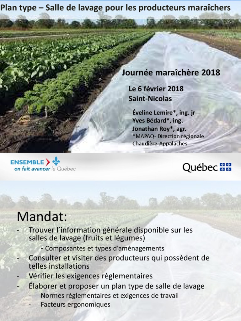 MAPAQ Yves Bedard Plan Type | PDF