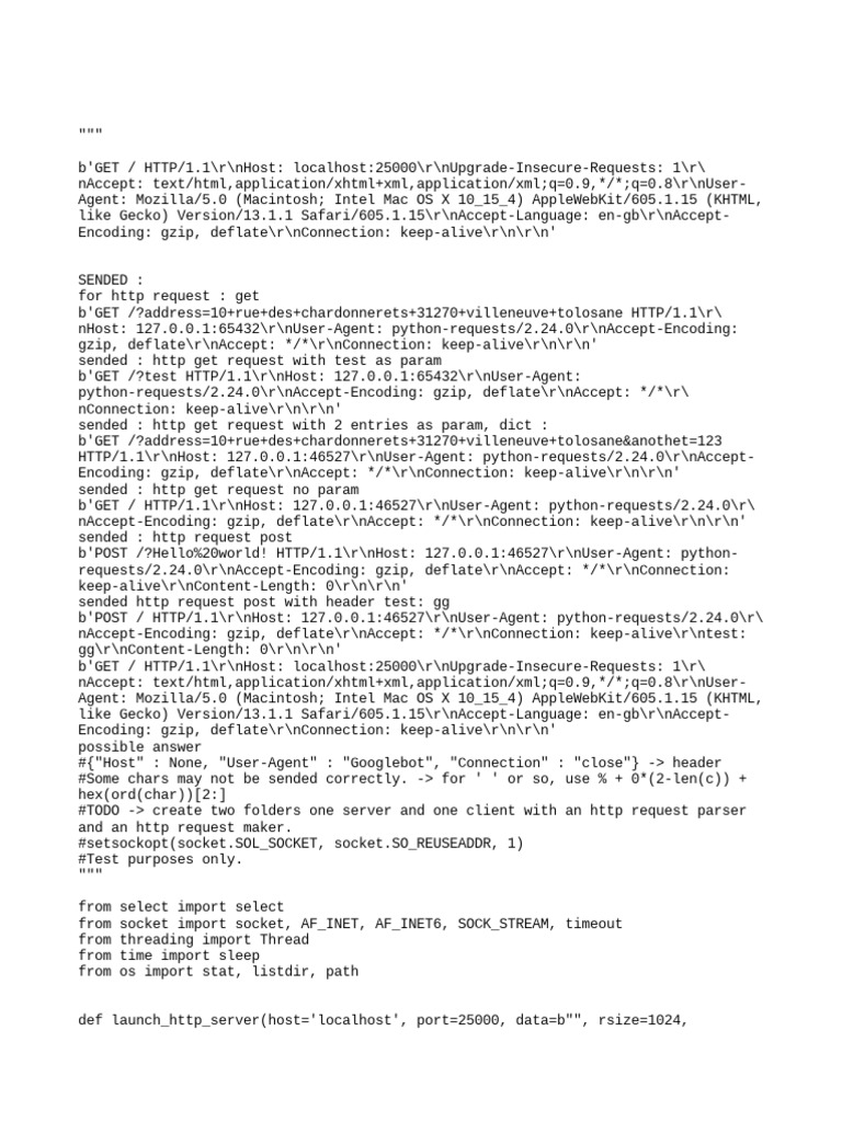 HTTP Client Request | PDF | Hypertext Transfer Protocol | Software Engineering
