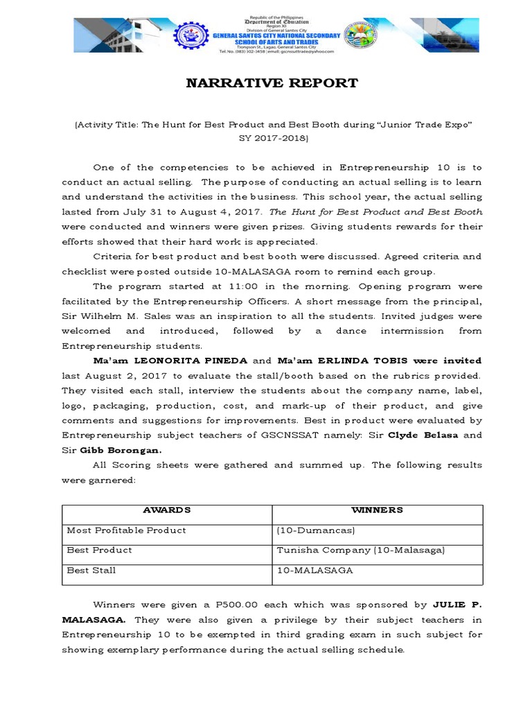 Narrative-Report School | PDF | Cognition | Learning