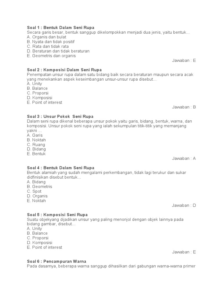 Soal SBD Kelas 8 | PDF