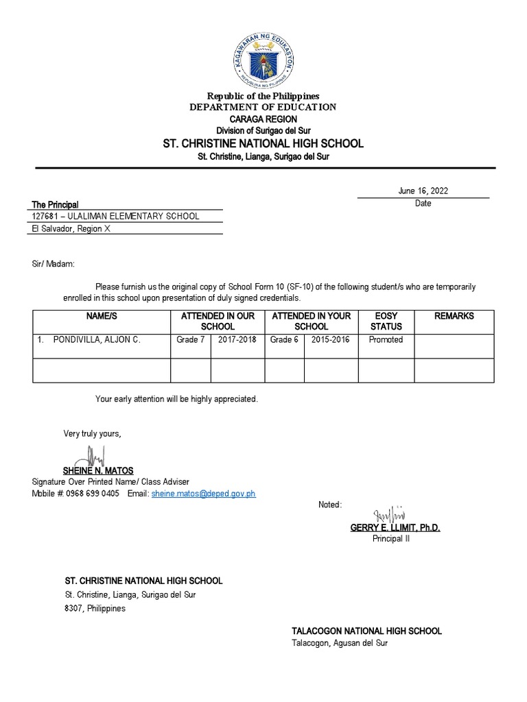 Request-Form_for-SF10 (1) | PDF
