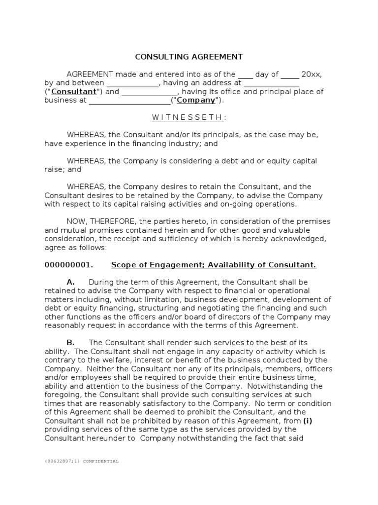 Fundraising Agreement Template
