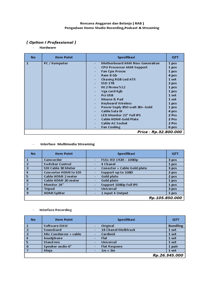 RAB Home Studio Setup Guide | PDF | Personal Computers | Hdmi