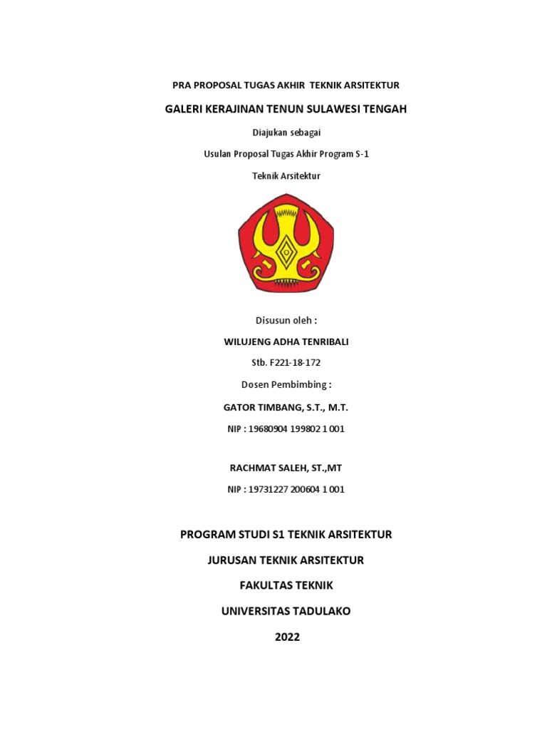 Galeri Kerajinan Tenun Sulawesi Tengah | PDF