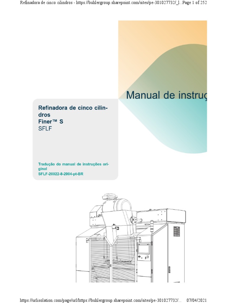 Buhler Five-Cylinder Refiner Manual | PDF
