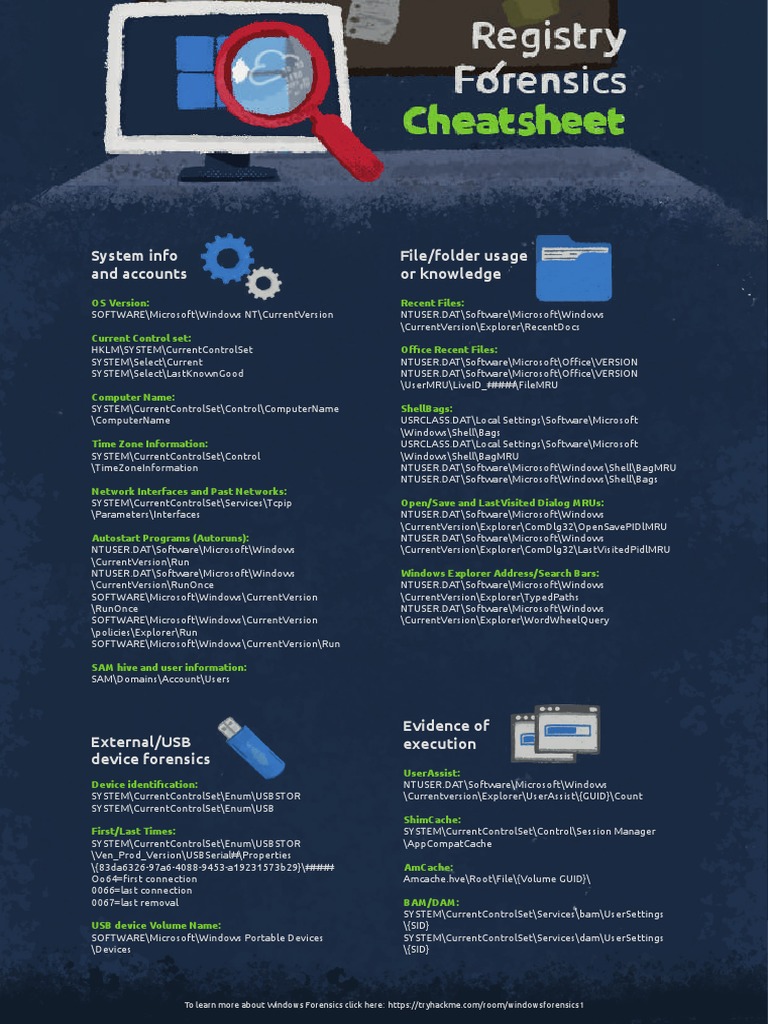 Windows Forensics Cheatsheet | PDF | Microsoft Windows | Shell (Computing)