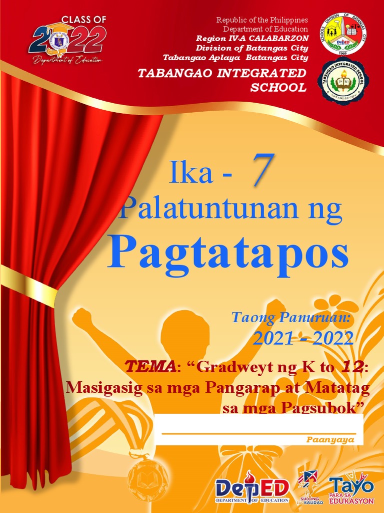 RED Graduation Moving Up Program | PDF