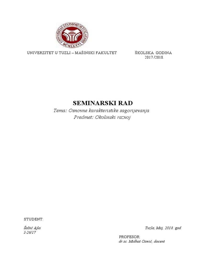 Seminarski Rad | PDF