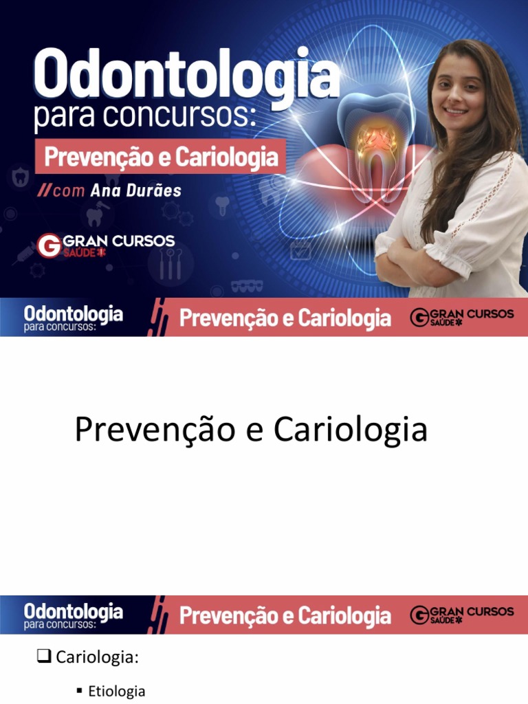 Odontologia para Concursos Prevenção e Cariologia Com Ana Durães | PDF ...