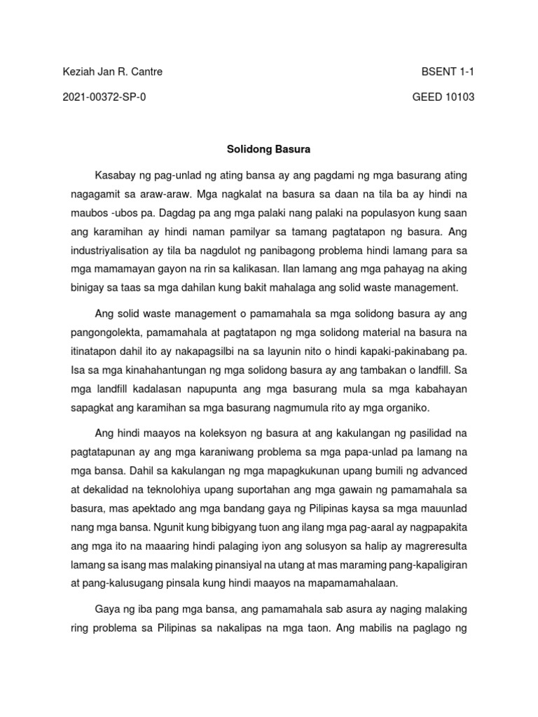 Pinal Na Papel Sa Filipinolohiya | PDF