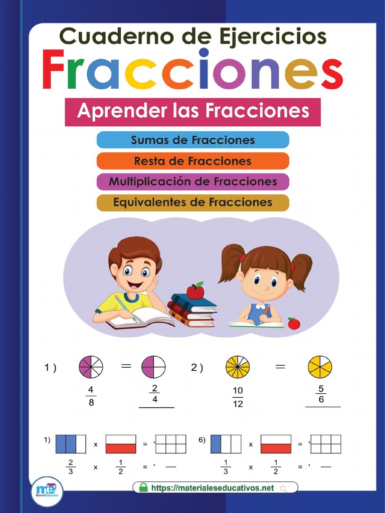 Parte 1 Cuaderno de Ejercicios de Fracciones Primaria | PDF