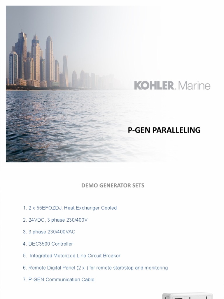 J-Series P-Gen Parallel Example, 2x70EFOZDJ | PDF | Electric Generator ...