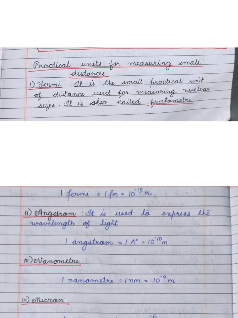 Chapter 2 Units & Measurements-Part2 | PDF