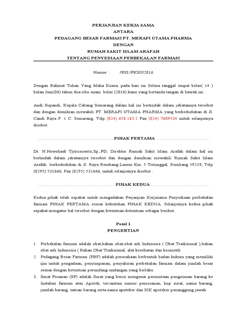 Mou Rsi Dengan Mup | PDF | Hukum | Pengembangan Diri