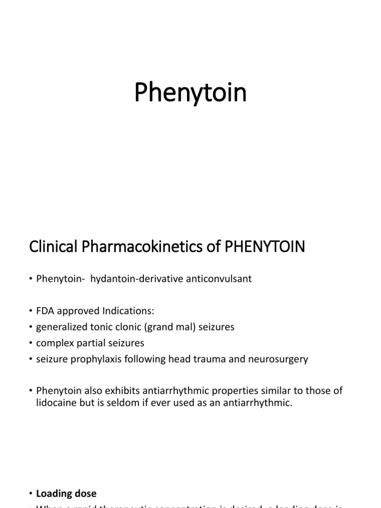 Clinical Pharmacokinetics of PHENYTOIN | PDF | Bioavailability | Creatinine