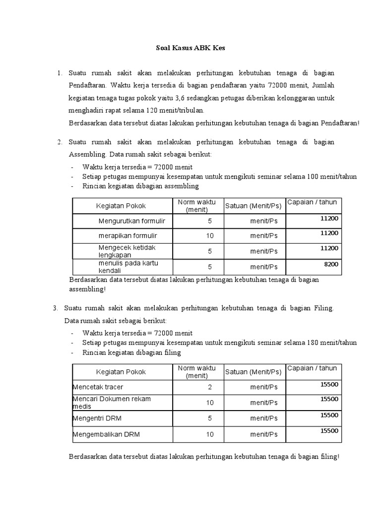 Soal ABK Kes | PDF