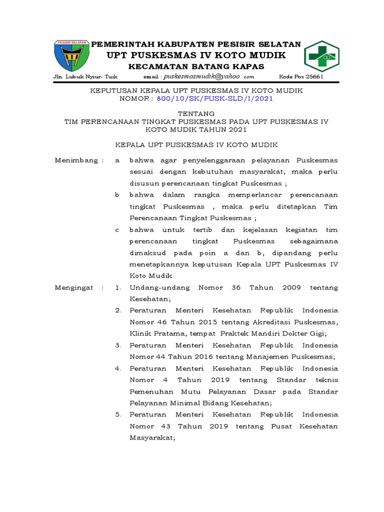 1.1.4.1. SK Tim PTP | PDF