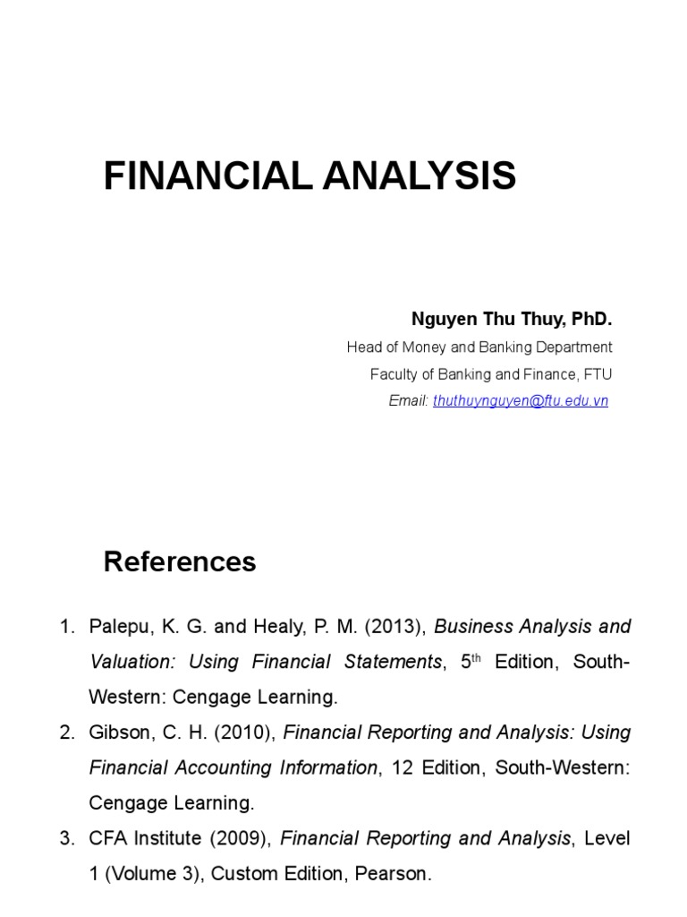 Chapter 1 - Introduction To Financial Analysis | PDF | Equity (Finance ...