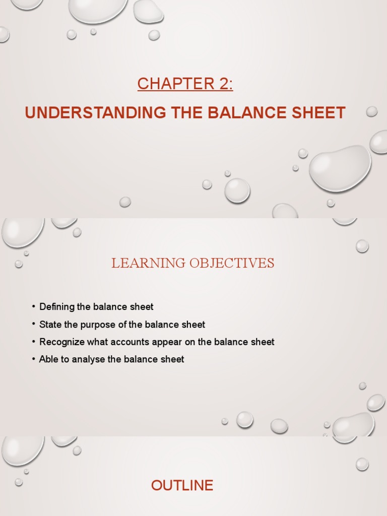 Understanding the Balance Sheet Basics | PDF | Balance Sheet | Goodwill ...