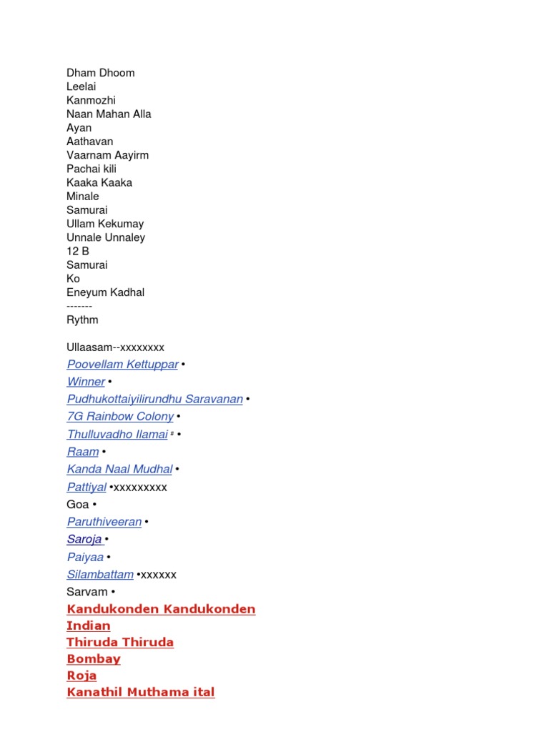Song List | PDF