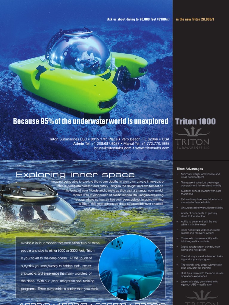 Triton e Brochure | PDF | Submarines | Simulation