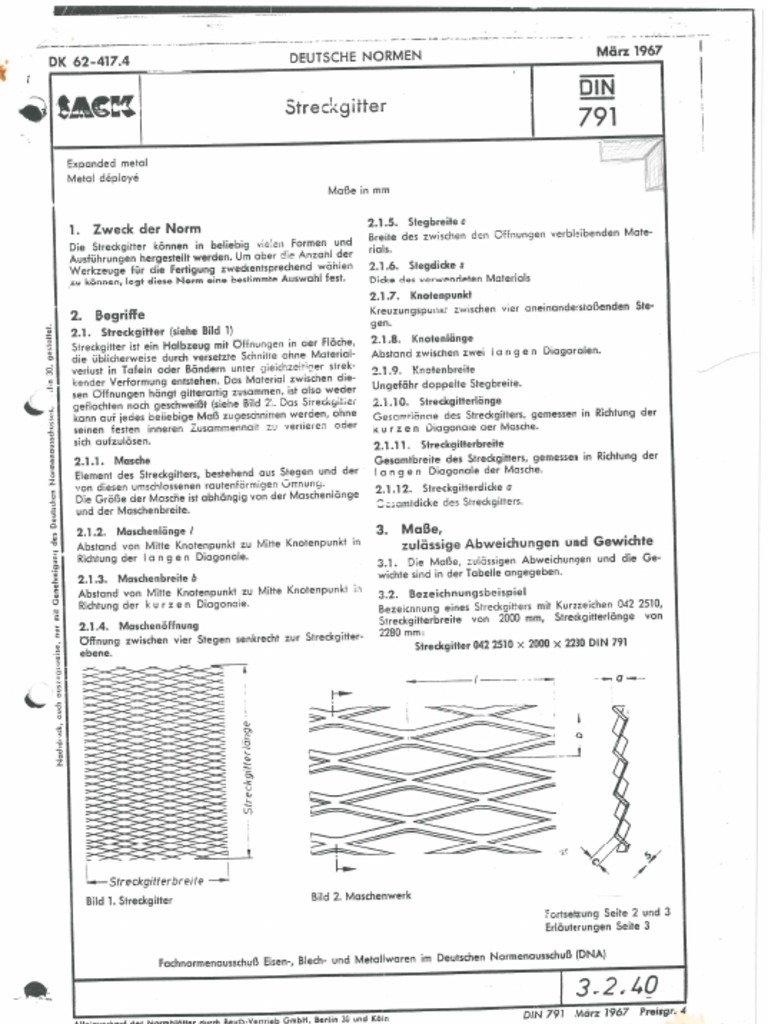 Chapas Expandidas Norma DIN | PDF