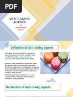 Anti-Caking Agents in Food Additives | PDF | Salt | Silicon Dioxide