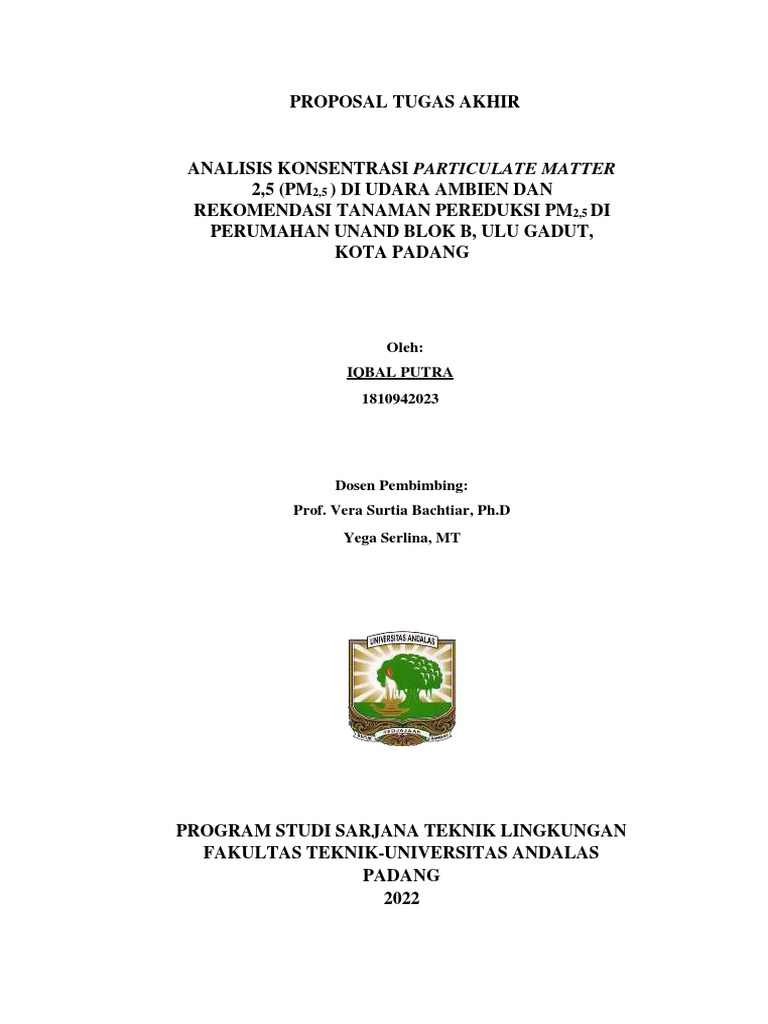 Proposal TA Iqbal Putra 1810942023... | PDF | Bisnis | Sains & Matematika