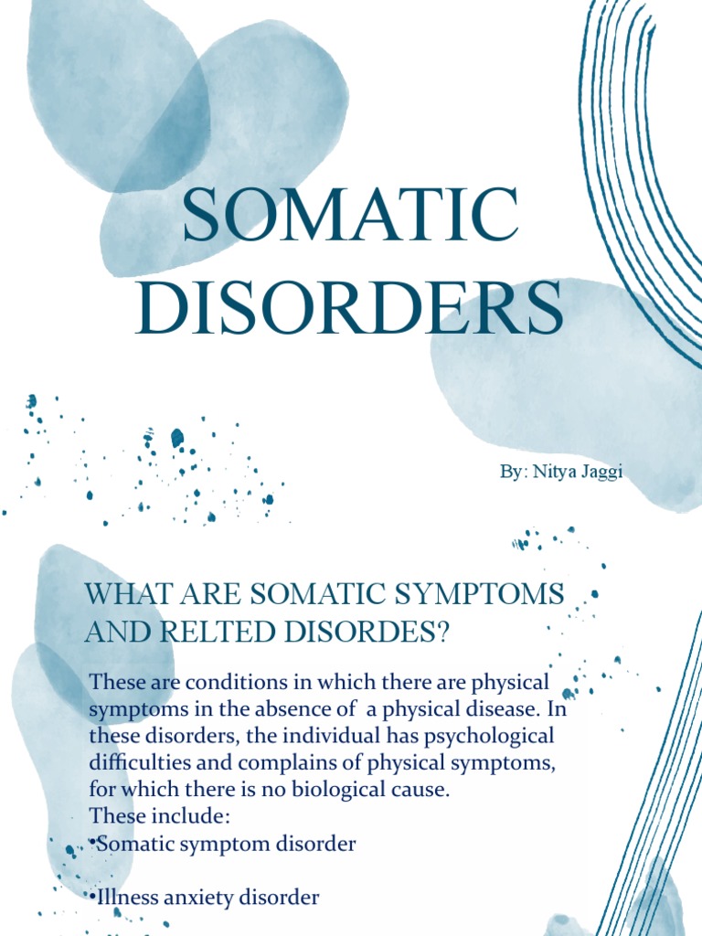 Understanding Somatic Disorders | PDF | Mental Disorder | Anxiety Disorder