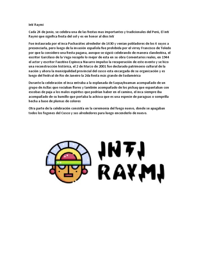 Inti Raymi | PDF