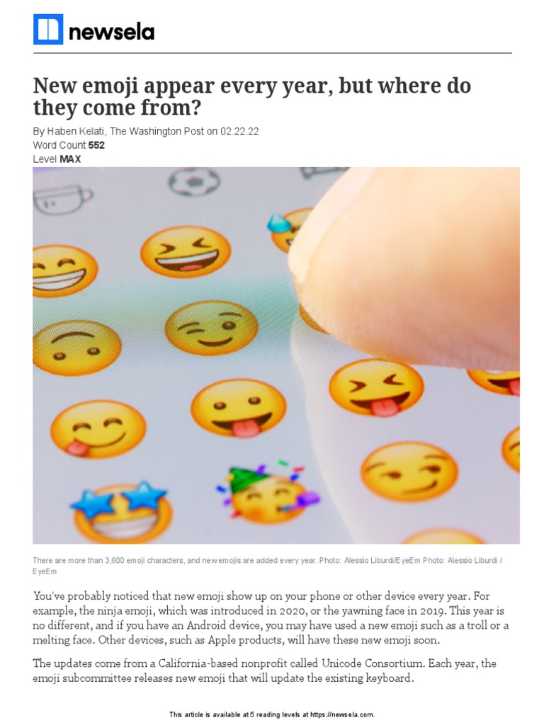 New Emoji Appear Every Year, But Where Do They Come From? | PDF ...